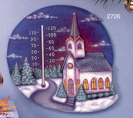 Round Church Thermometer